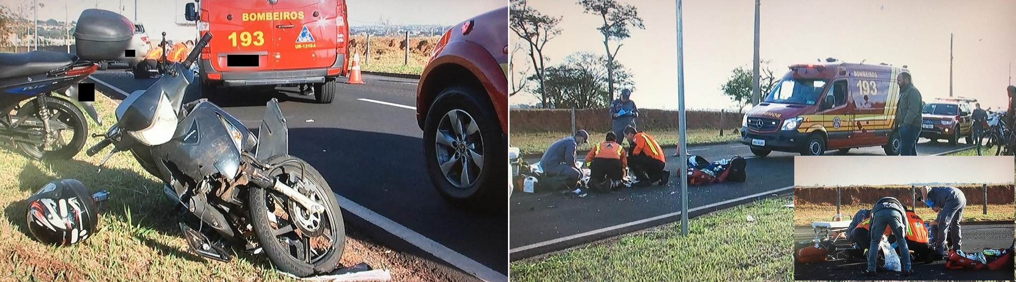 Jovem Fica Gravemente Ferido Após Bater Moto Em Traseira De Carro Em