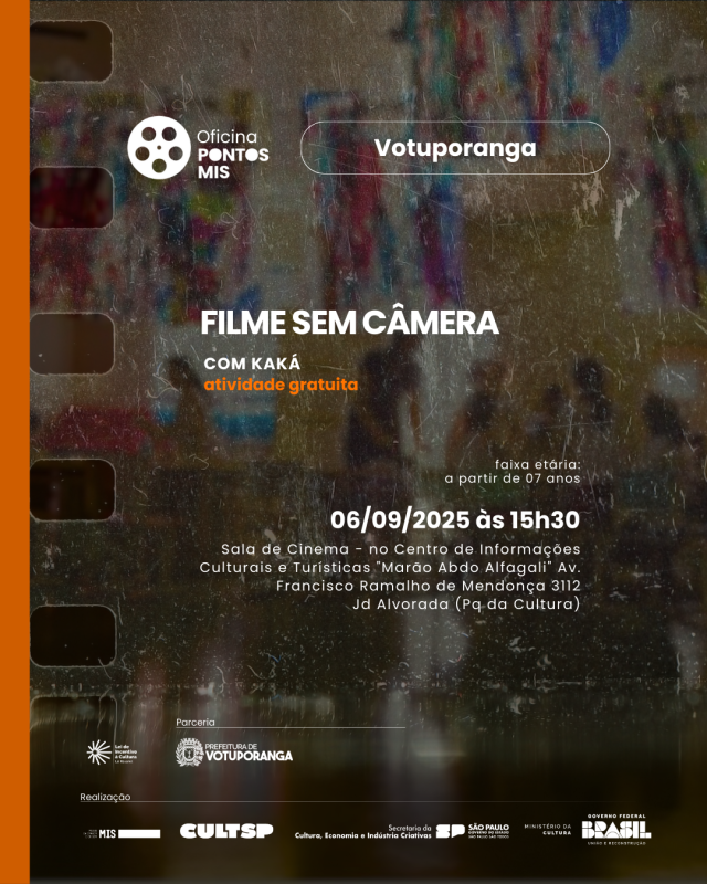 Oficina “Filme sem Câmera” ensina a produzir cinema de forma criativa e ...